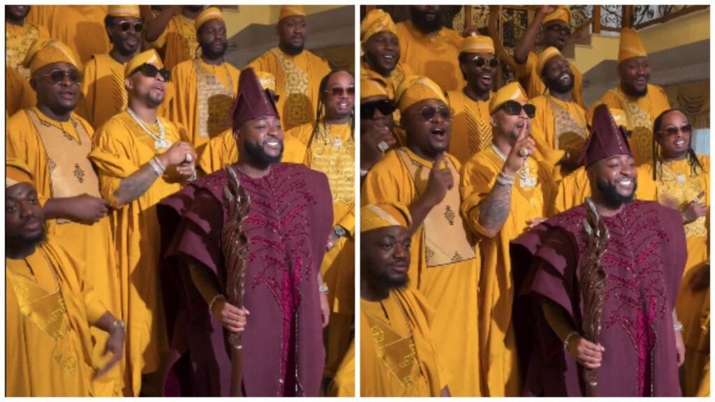 #CHIVIDO2024: Check Out Davido And His Groomsmen Marriage Outfits